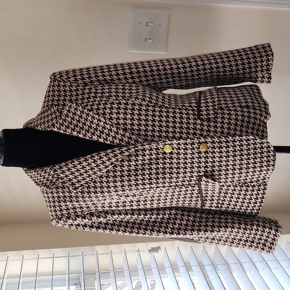 Joan Rivers | Jackets & Coats | Womens Houndstooth Blazer | Poshmark